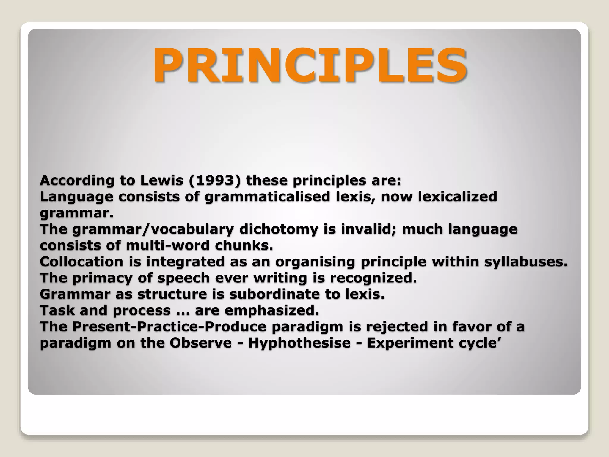 Lexical approach | PPT