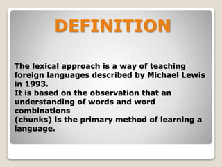 Lexical approach | PPT