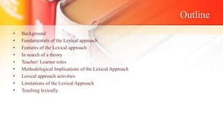 Lexical approach | PPTX