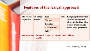Lexical approach | PPTX