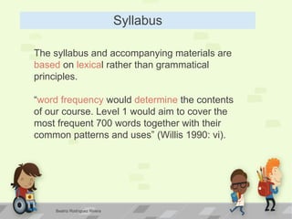 LEXICAL APPROACH.pptx para pedagógicos educación | PPTX
