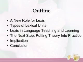 Lexical Approach To Second Language Teaching | PPT