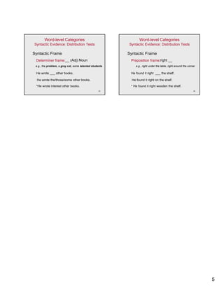 Lexical categories | PDF