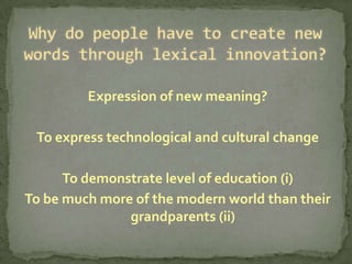 Lexical change | PPTX