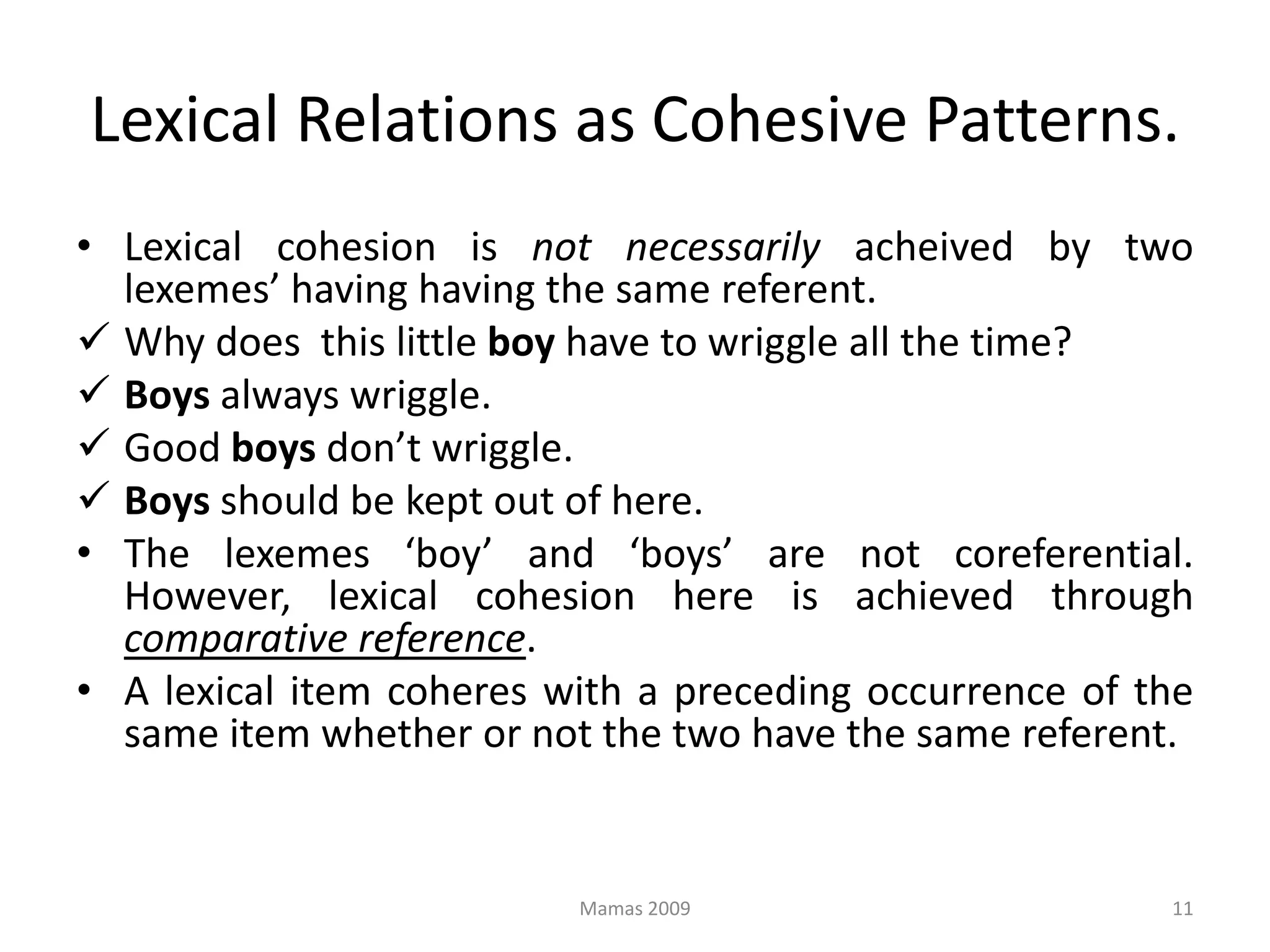 Lexical cohesion | PPTX