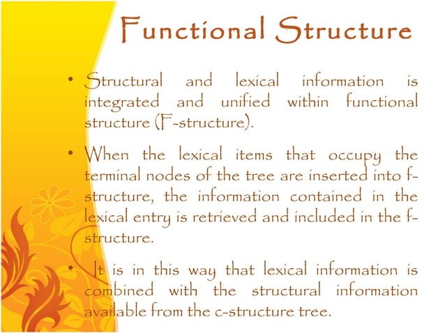 Lexical functional grammar | PPT | Programming Languages | Computing