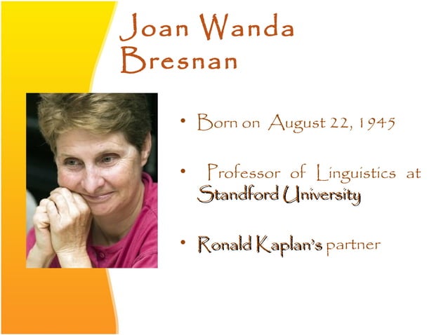 Lexical Functional Grammar Ppt Programming Languages Computing