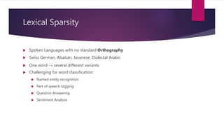 Lexical Induction of Morphological and Orthographic Forms for Low ...