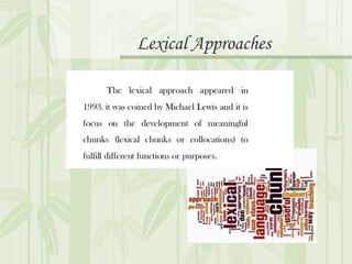 Lexical Approach | PPTX