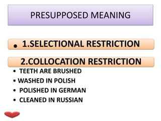 Translation -Lexical Meaning- | PPT