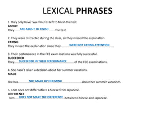 LEXICAL PHRASES VI | PPT