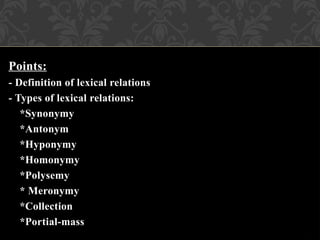 lexical relation-2.pptx semantics meaning of L | PPT