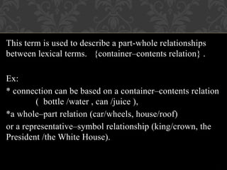 lexical relation-2.pptx semantics meaning of L | PPT