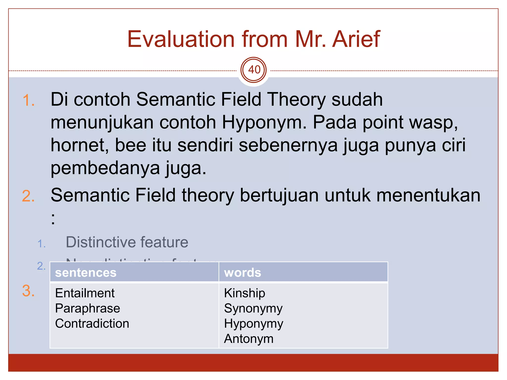 Lexical Relations in Semantic | PPTX