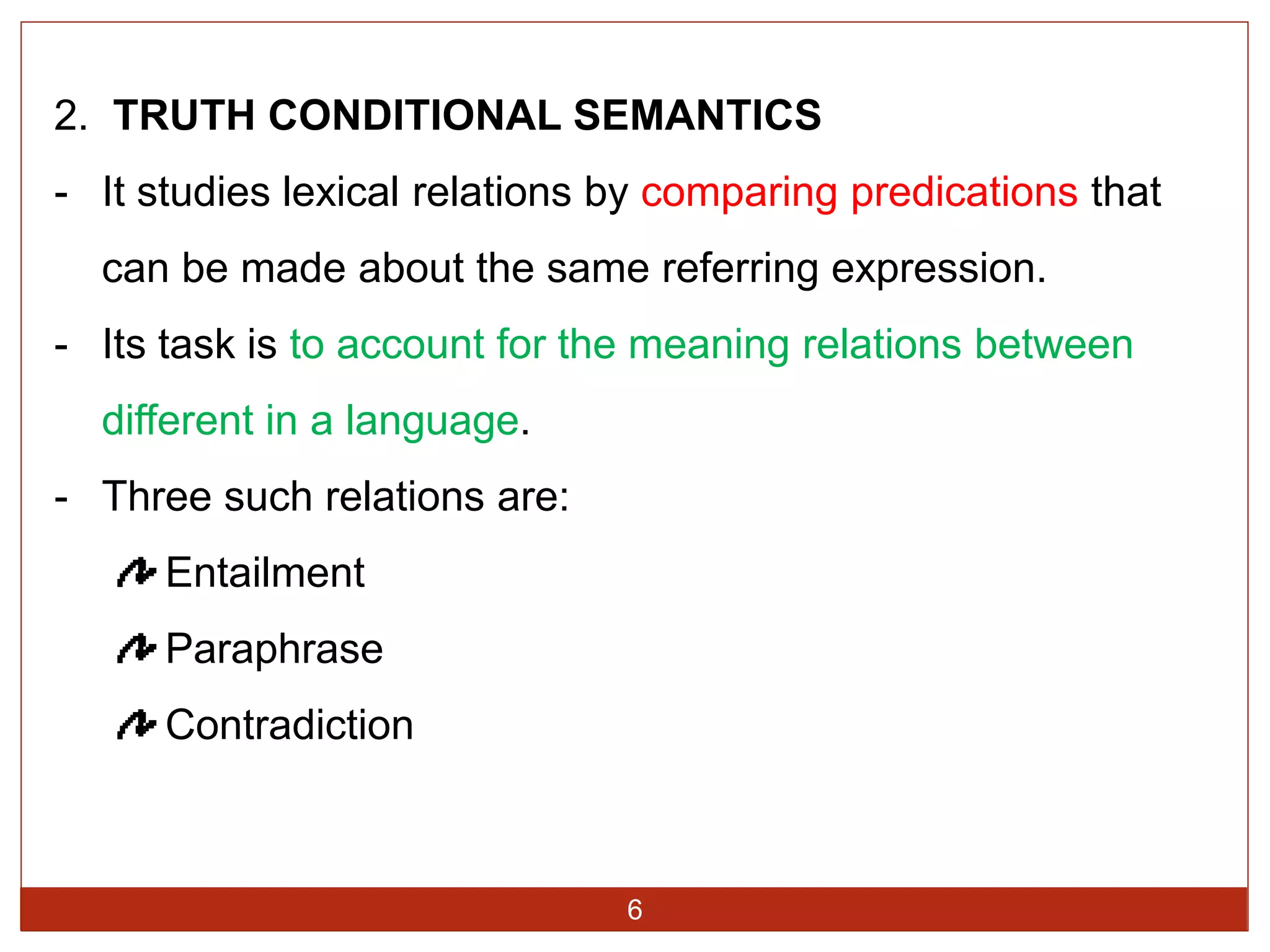 Lexical Relations in Semantic | PPTX