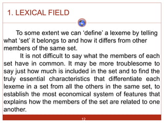 Lexical Relations in Semantic | PPTX