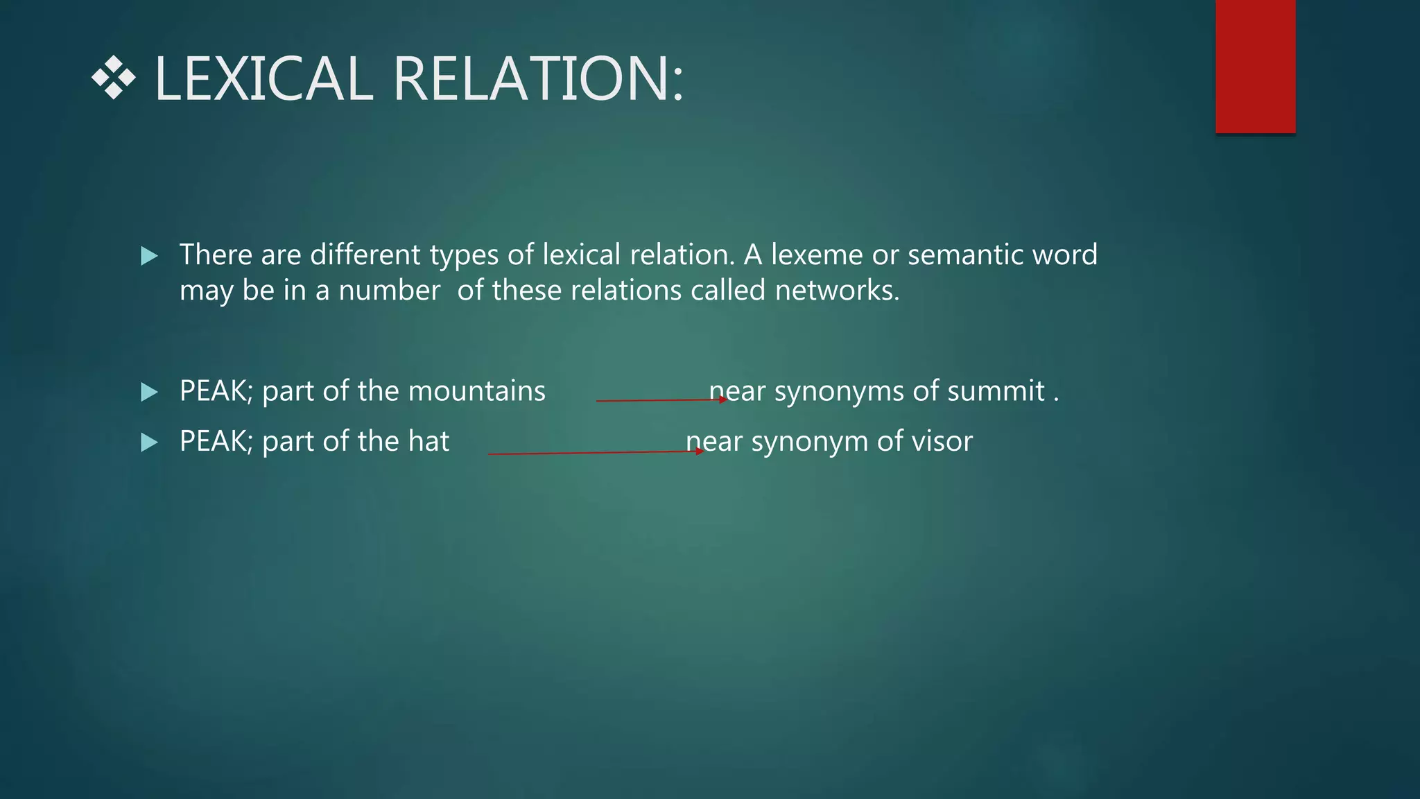 Lexical semantics | PPTX