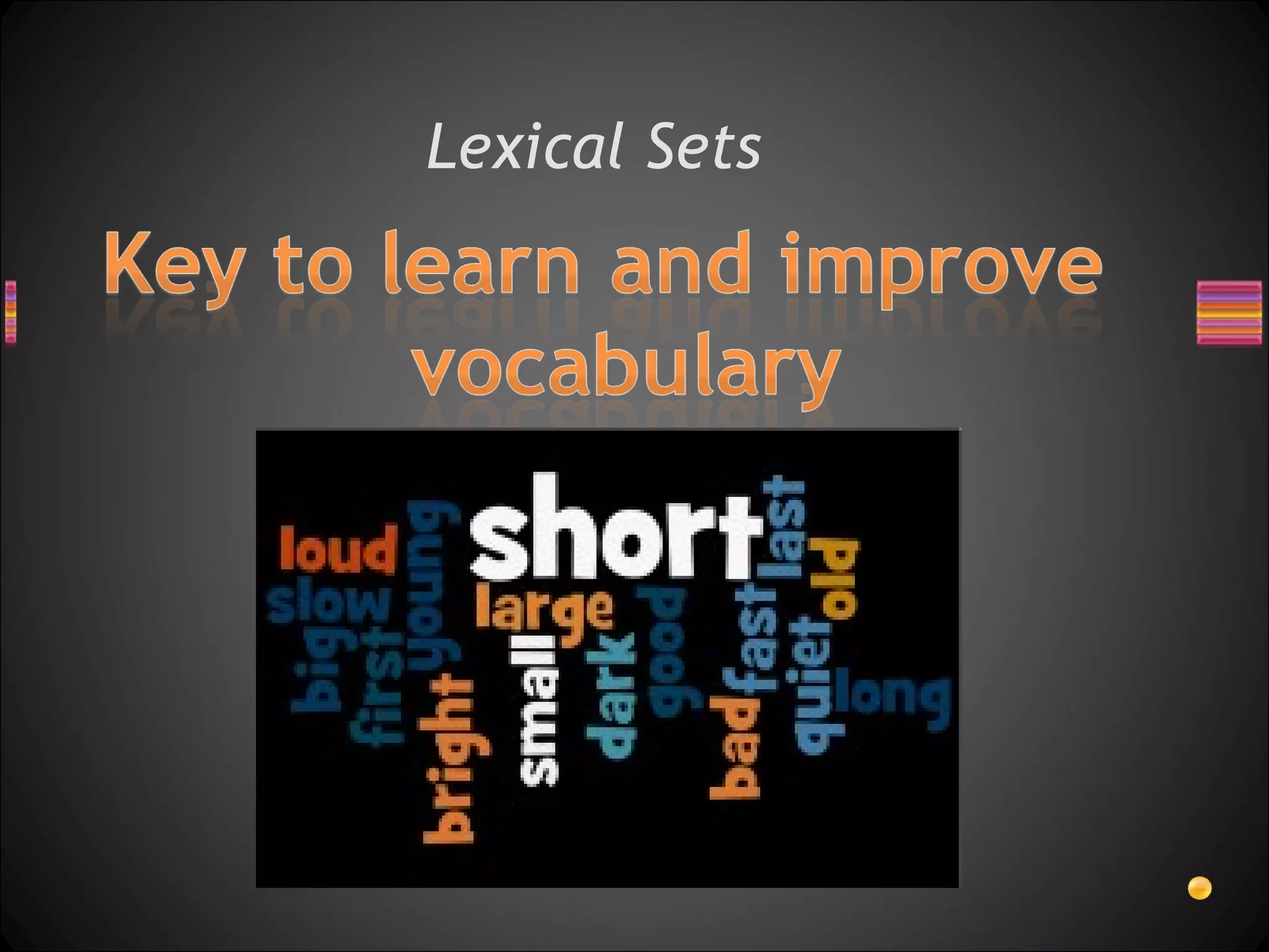 Lexical sets | PPT