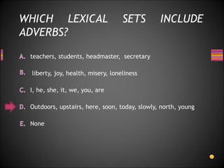 Lexical sets | PPT