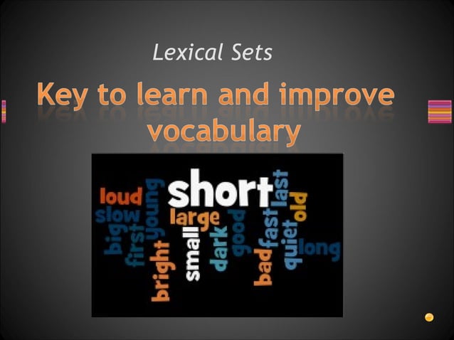 Lexical sets | PPT