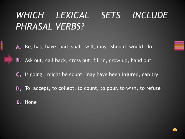 Lexical sets