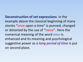 Lexical stylistic devices and expressive means -with examples | PPTX