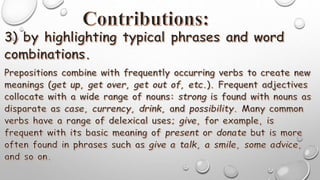 Lexical Syllabus and Corpus Linguistics | PPTX