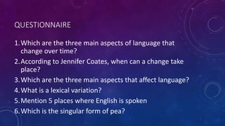 Lexical variation | PPTX