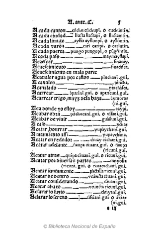 LEXICÓN QUECHUA (1560) DST | PDF