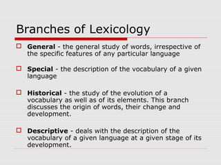 baigalmaa Lexicology history | PPT