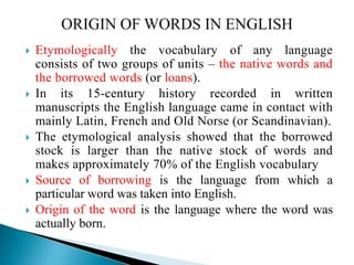 Lexicology Lecture 15 Etymology.pptx