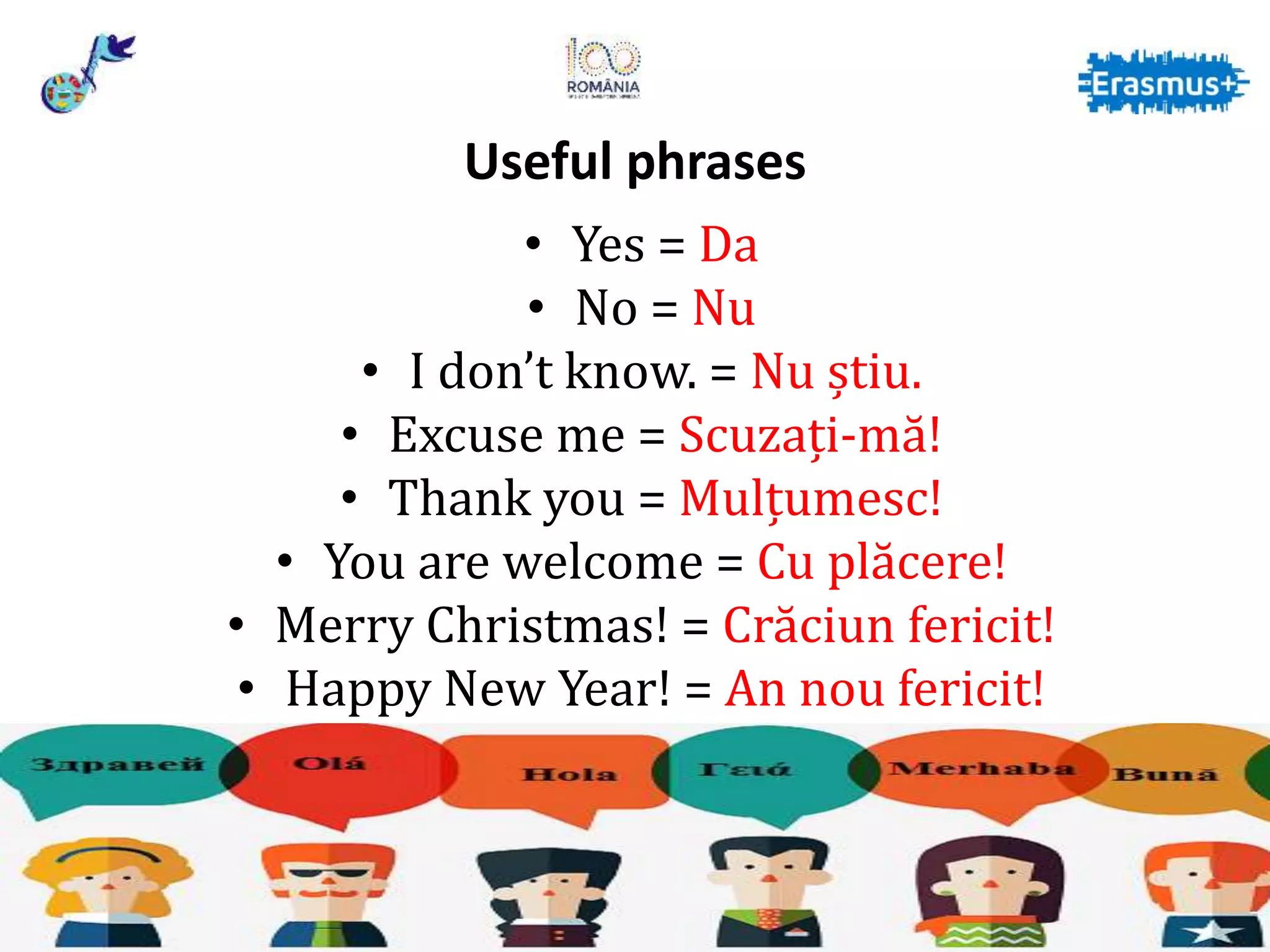 Basic Romanian Vocabulary | PPT