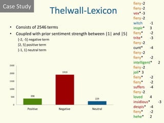 Adapting Sentiment Lexicons using Contextual Semantics for Sentiment Analysis of Twitter | PPTX