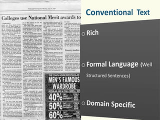 Adapting Sentiment Lexicons using Contextual Semantics for Sentiment Analysis of Twitter | PPTX