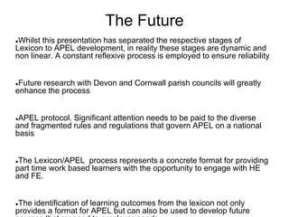 Lexicon to apel | PPTX