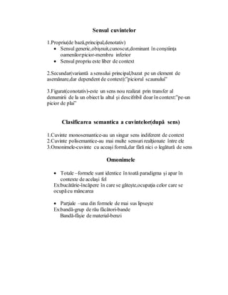 Lexicul | PDF