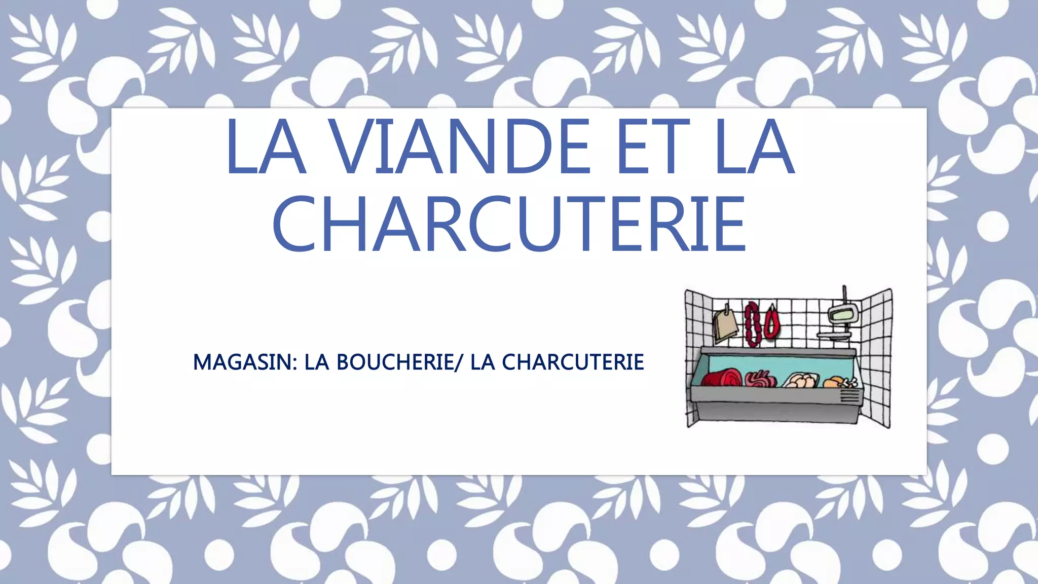 Lexique les aliments | PPTX