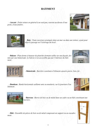 Lexique habitat | PDF