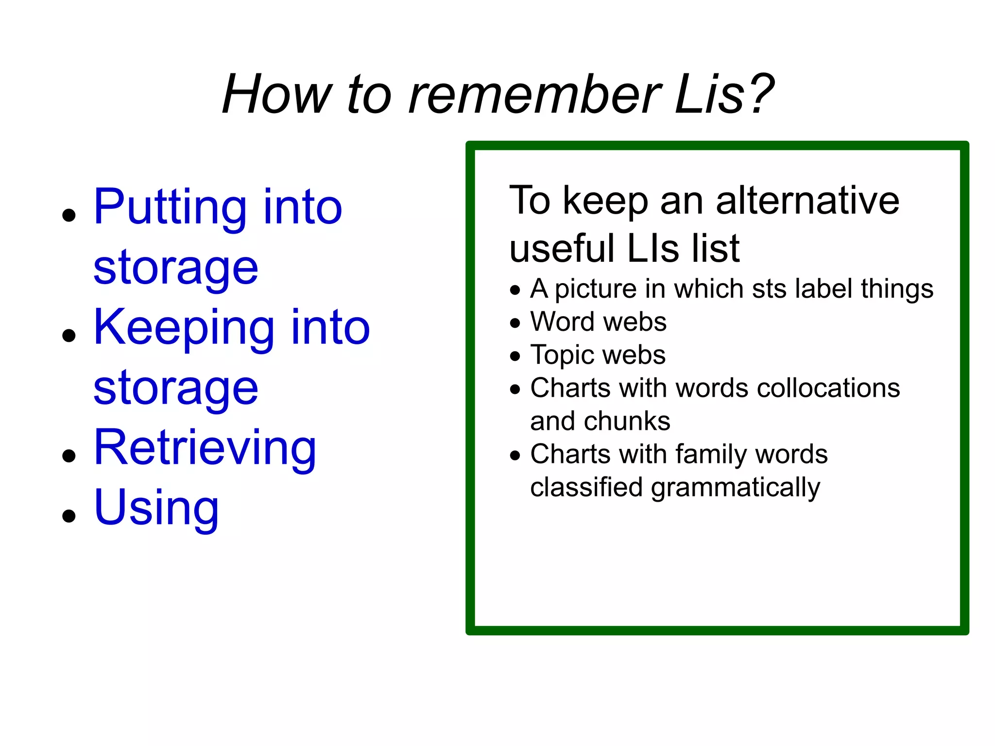 Lexis: a unit of meaning | PPTX