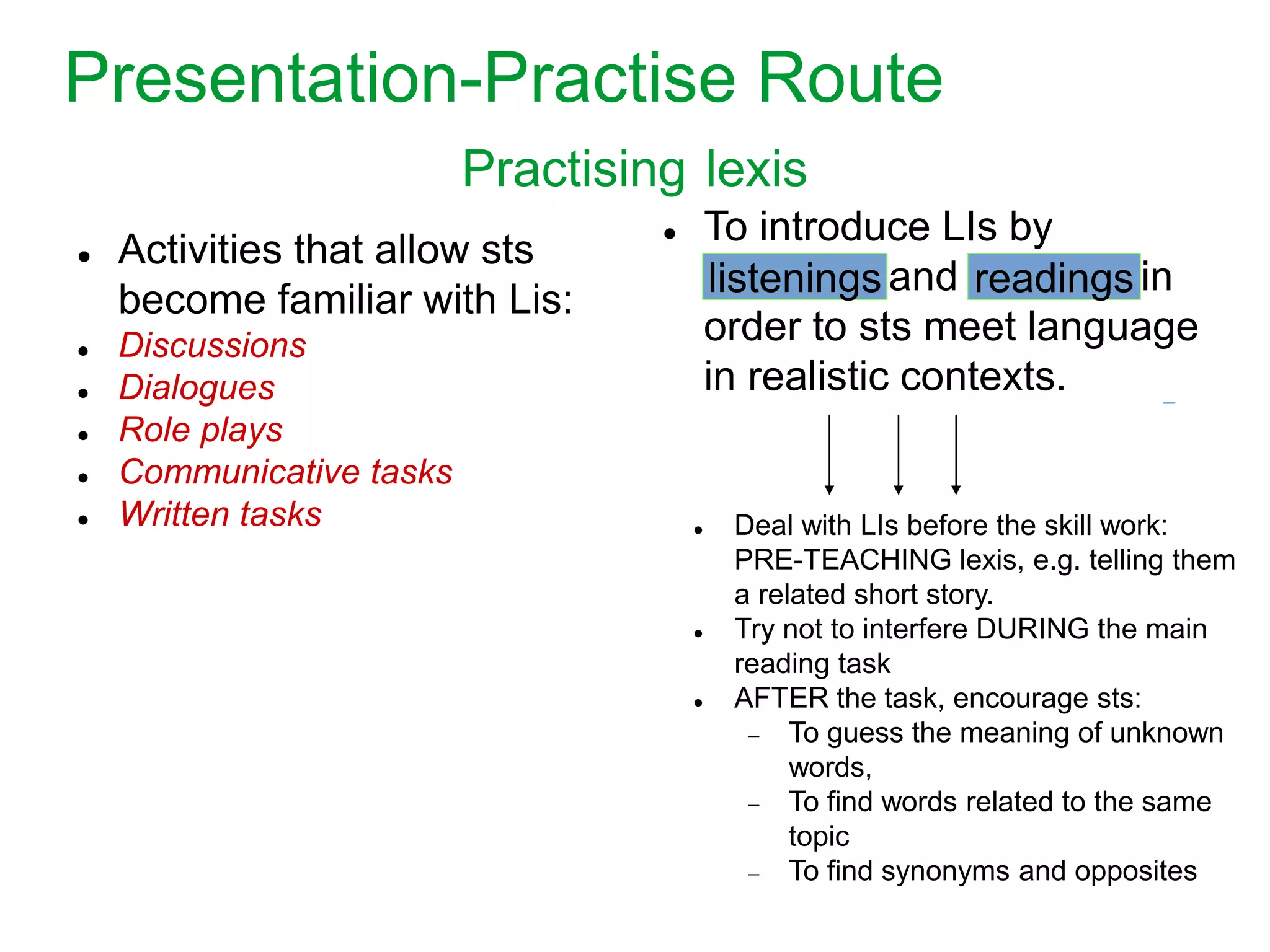 Lexis: a unit of meaning | PPTX