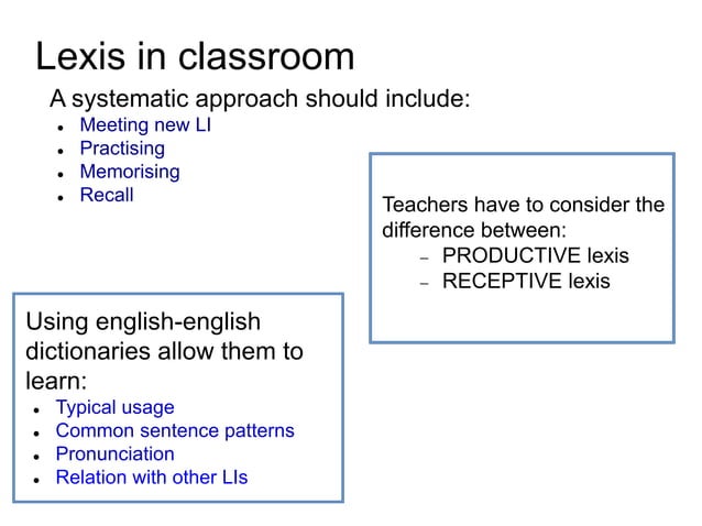 Lexis: a unit of meaning | PPT