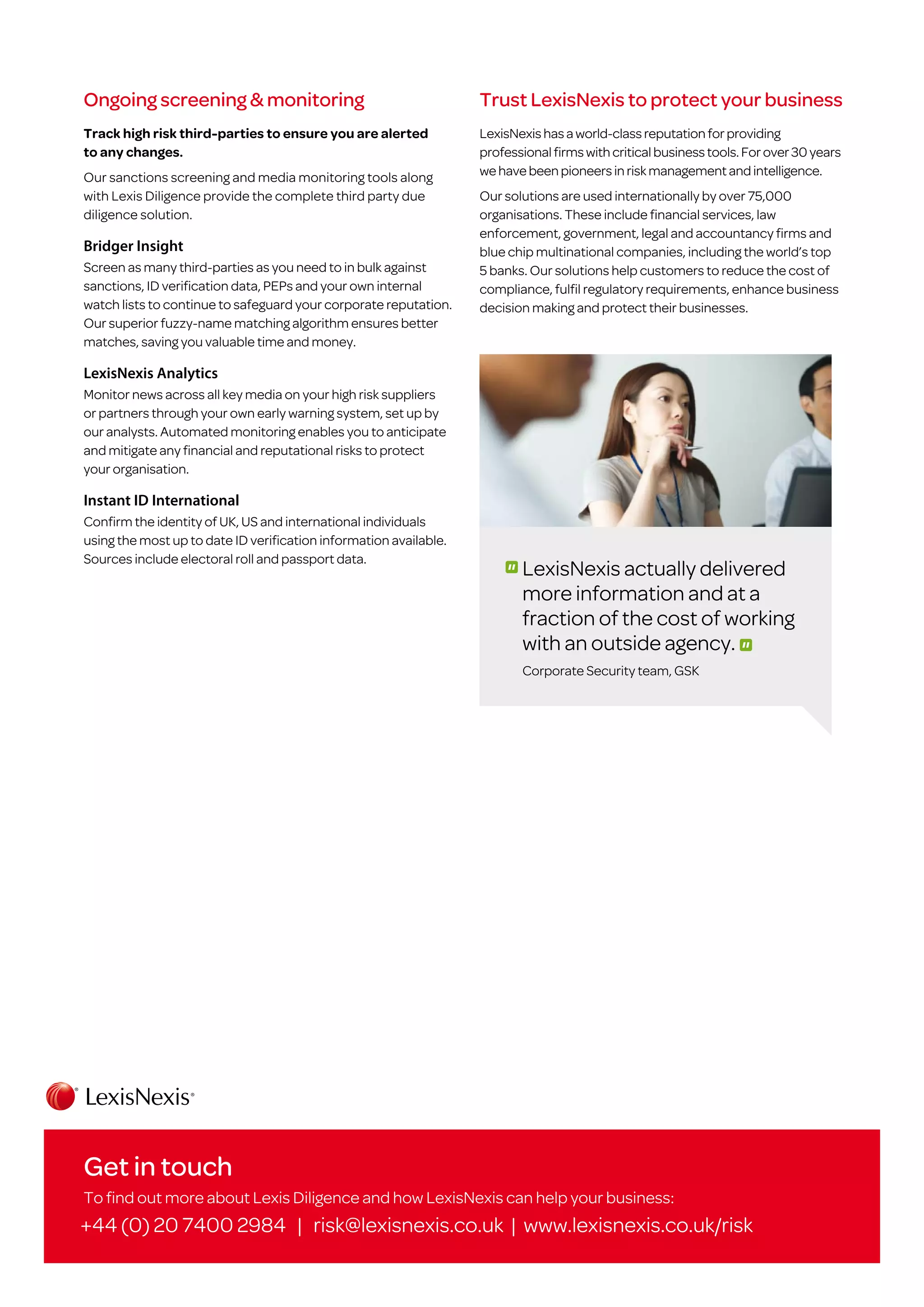 Lexis Diligence for Anti-bribery and Corruption_brochure | PDF