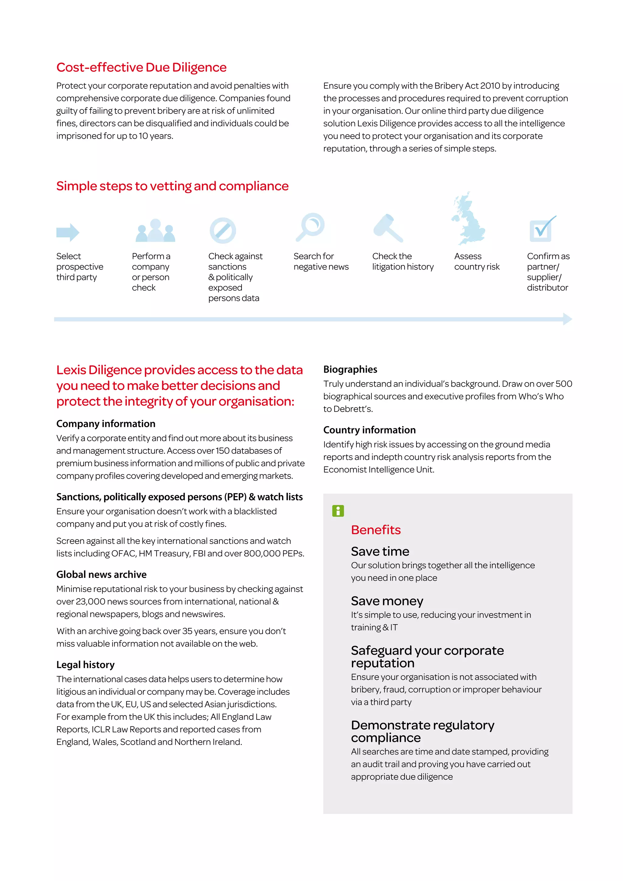 Lexis Diligence Anti-bribery and Corruption Brochure | PDF