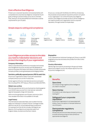 Lexis Diligence Anti-bribery and Corruption Brochure | PDF