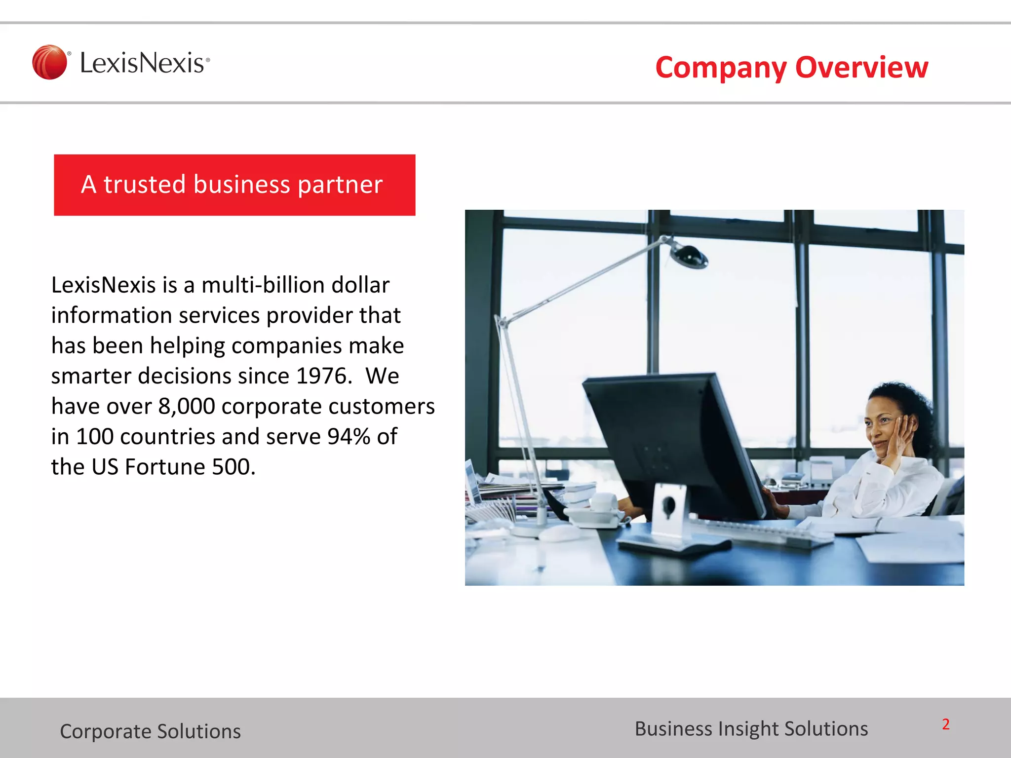 Lexis Nexis Capabilities | PPT