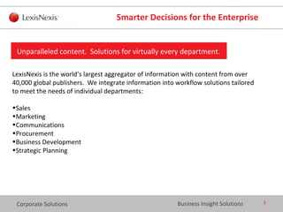 Lexis Nexis Capabilities | PPT