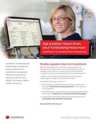 LexisNexis for Development Professionals (LNDP) brochure | PDF