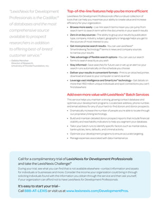 LexisNexis for Development Professionals (LNDP) brochure | PDF