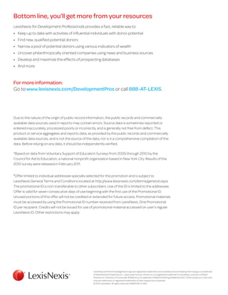 LexisNexis for Development Professionals (LNDP) brochure | PDF