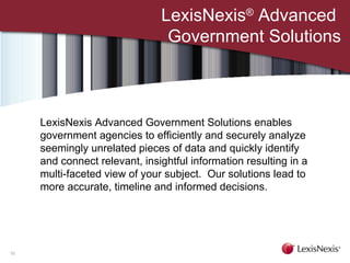 Lexis Nexis Risk Solutions O Verview | PPT